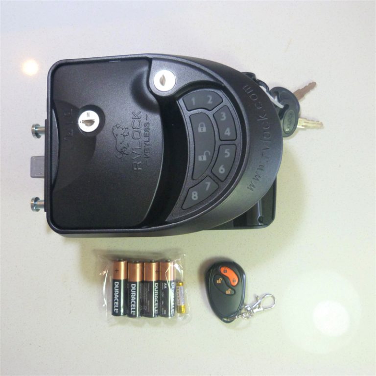 REMOTE-OPERATED KEYLESS RV DOOR LOCK – TYPE A – RIGHT HAND | RV Locks ...