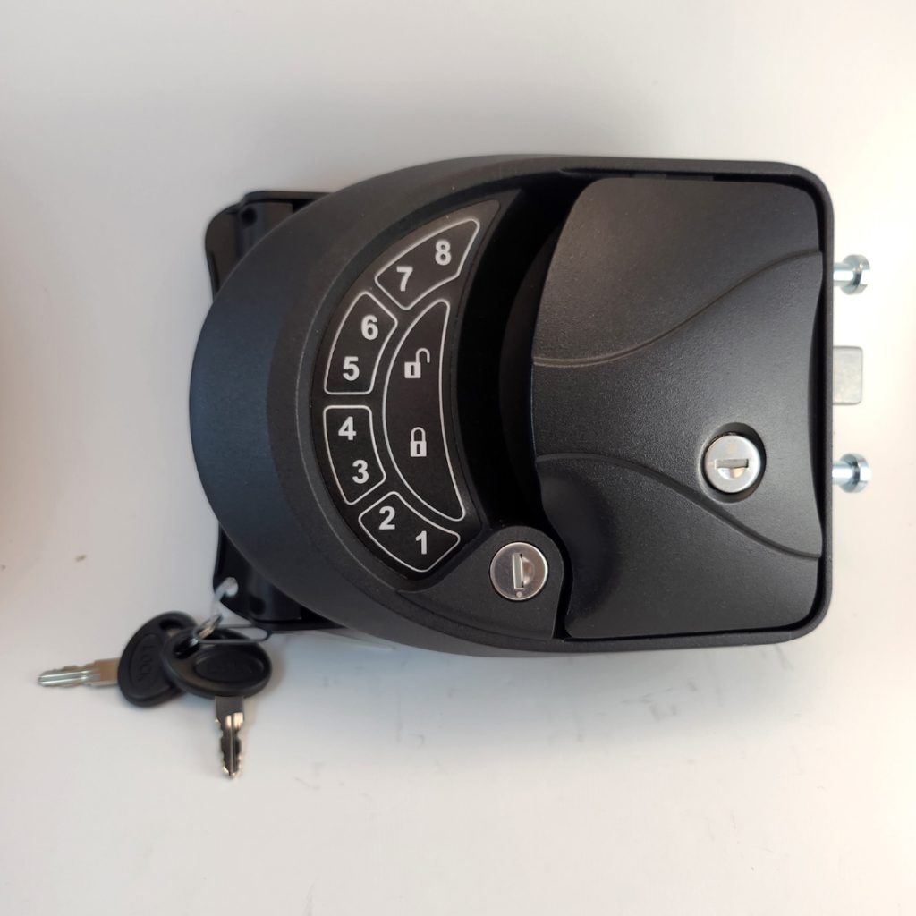 REMOTE-OPERATED DIGITAL KEYLESS RV DOOR LOCK – TYPE A2 – LEFT HAND