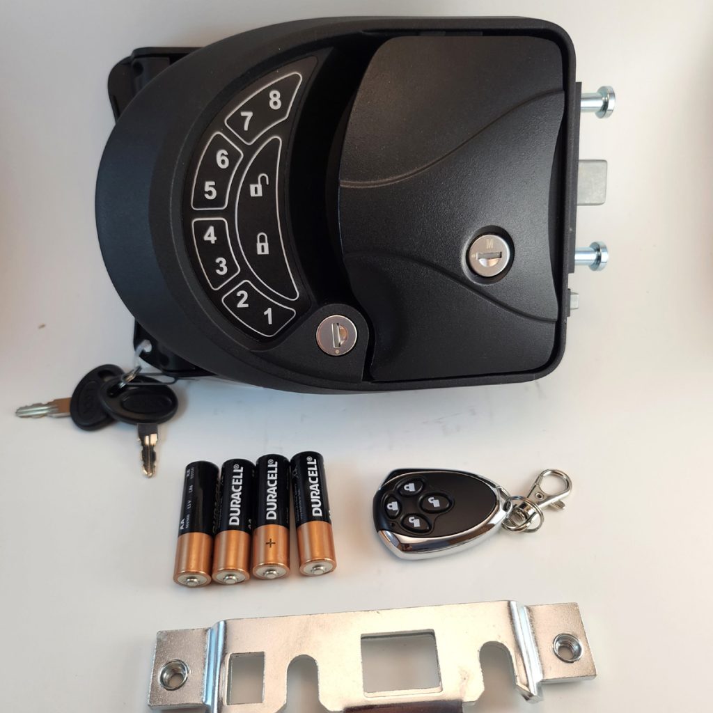 REMOTE-OPERATED DIGITAL KEYLESS RV DOOR LOCK – TYPE A2 – LEFT HAND